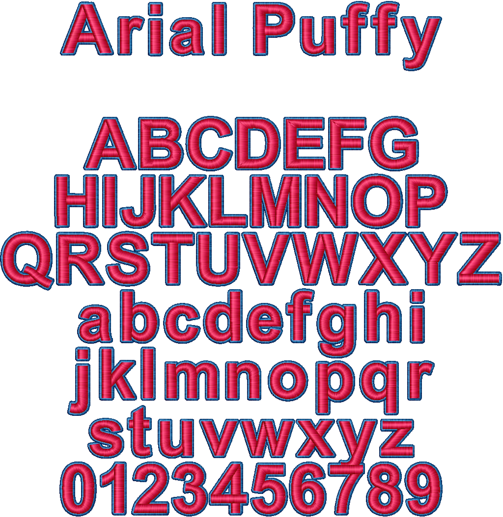 Font Collection Volume 4: Puffy Fonts™